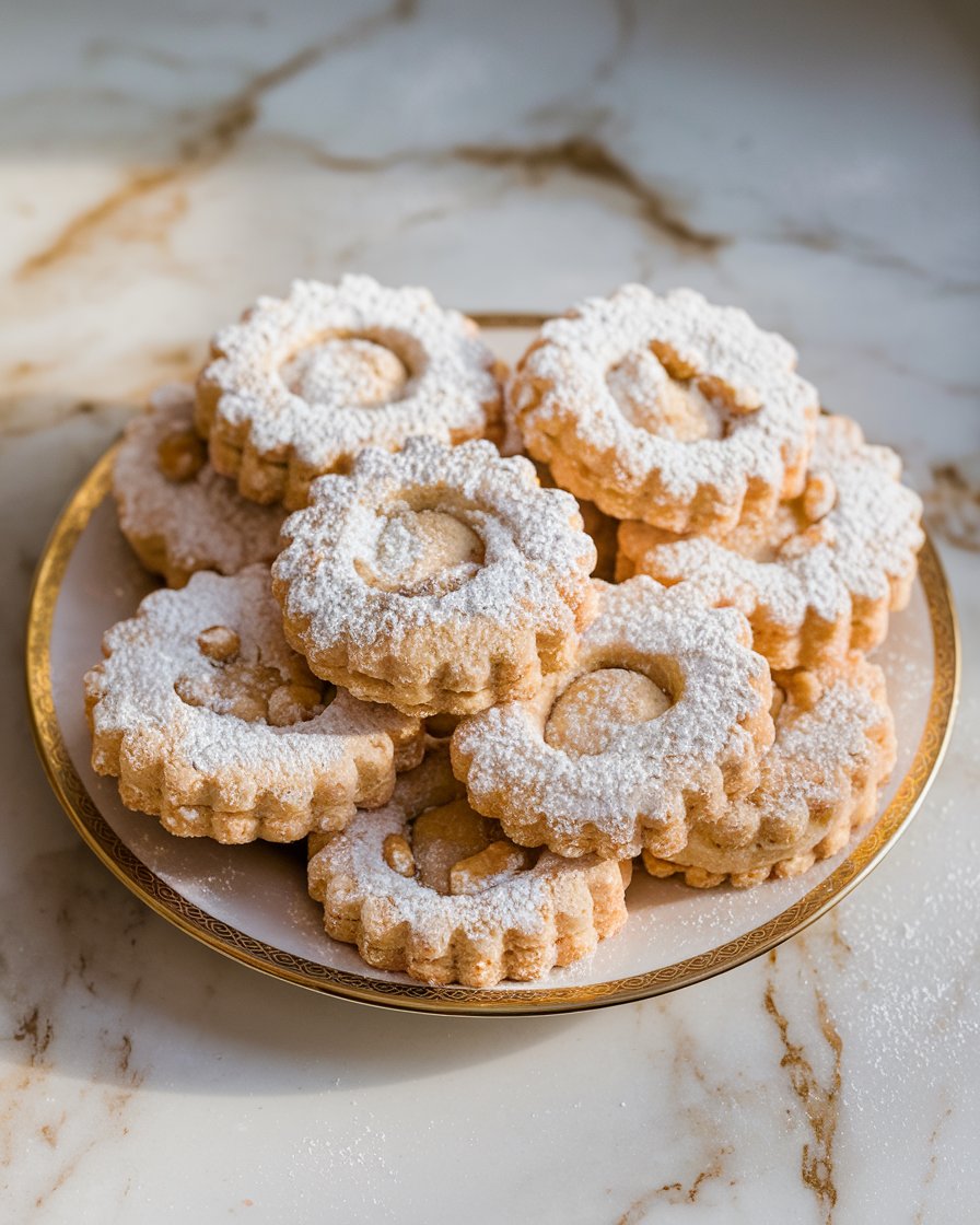 Cashew Cardamom Shortbread Cookies - Bowl N Recipes