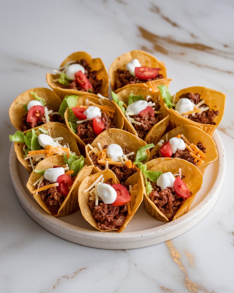 Mini Taco Cupcake Recipe - Bowl N Recipes